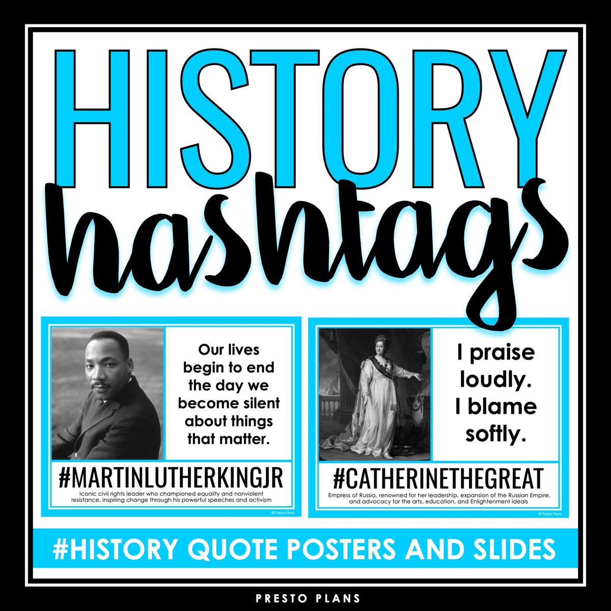 Daily History Quotes Women's History Month Quotes Posters Bulletin