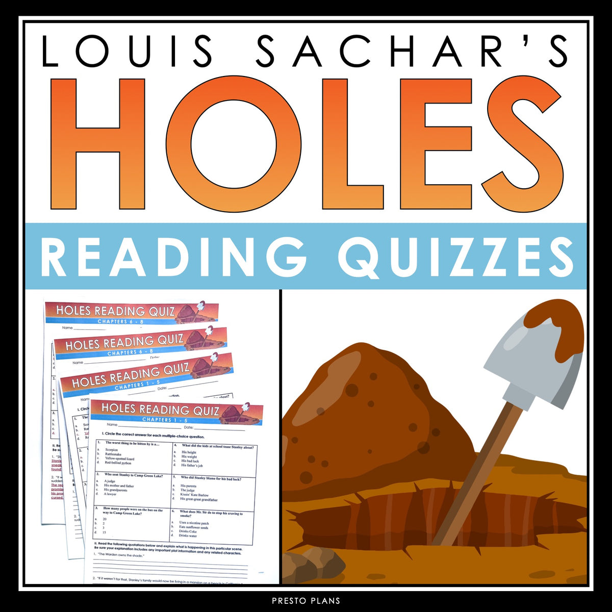 Holes Quizzes - Multiple Choice and Quote Chapter Quizzes & Answers Lo ...