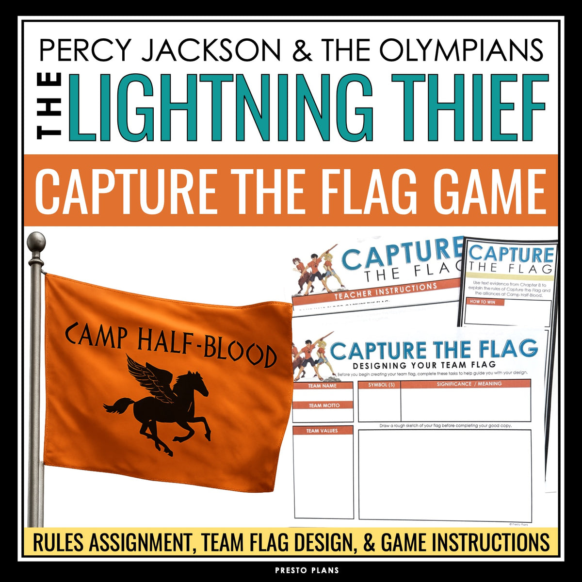 Percy Jackson and The Lightning Thief Activity - Capture the Flag Camp ...