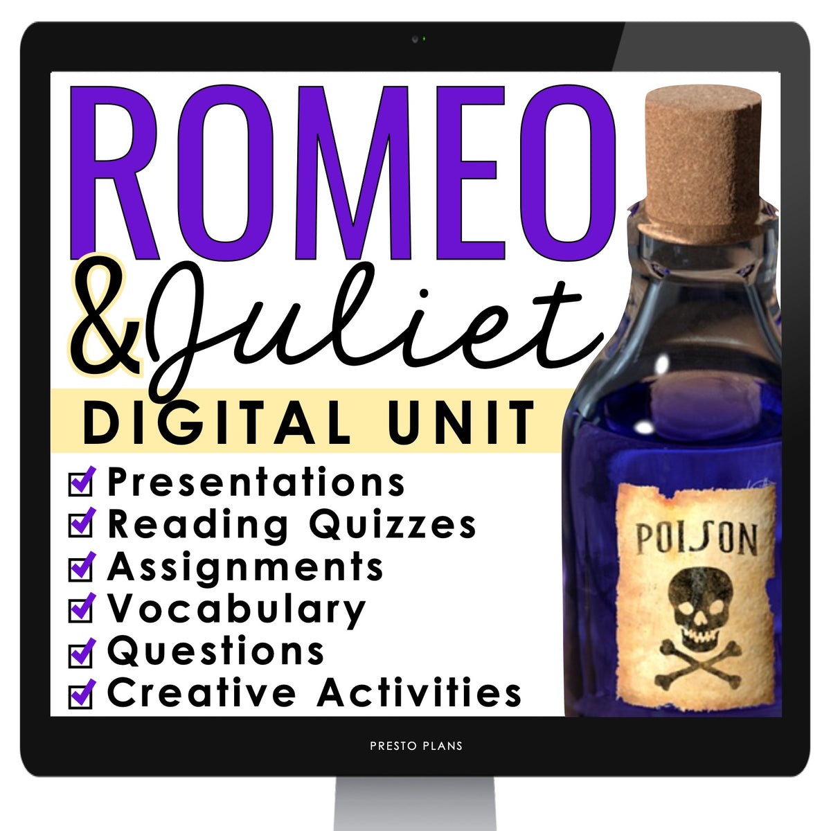 Romeo and Juliet Unit Plan - Complete Digital Drama Unit Shakespeare's ...