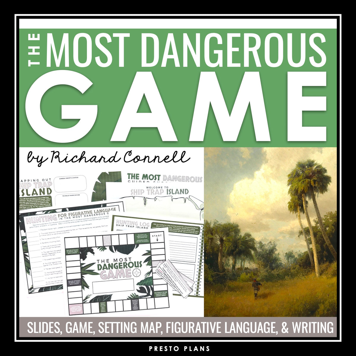 The Most Dangerous Game by Richard Connell Short Story Presentation ...