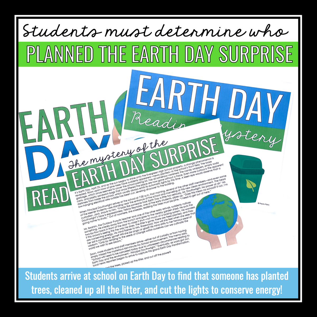 Earth Day Activity – Close Reading Environmental Inference Mystery For ...