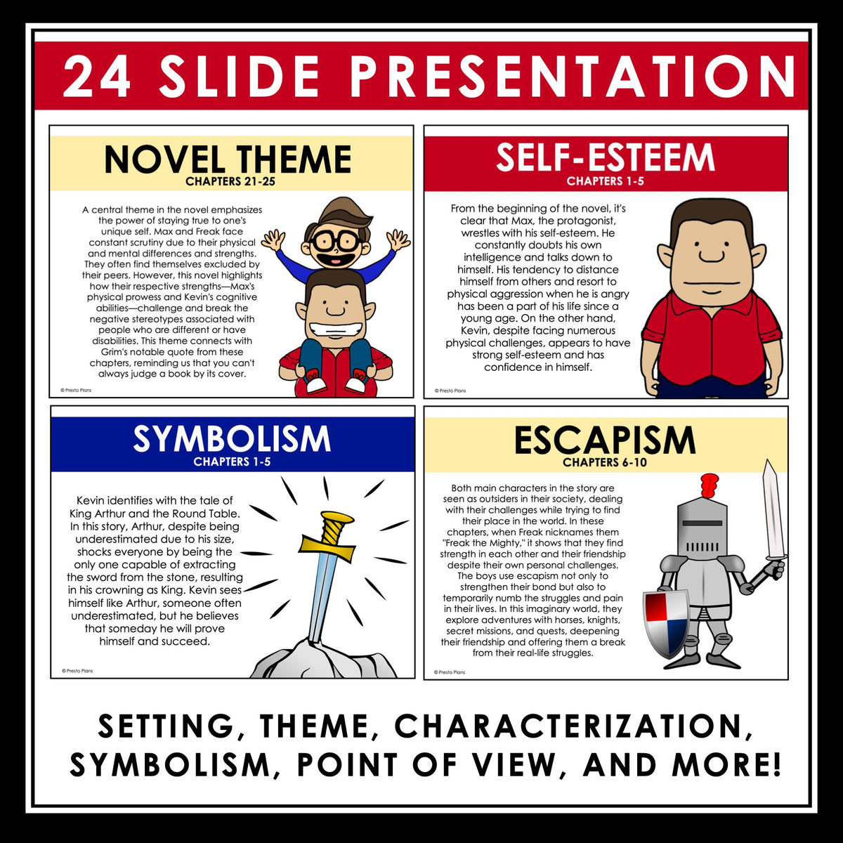 Freak the Mighty Analysis Notes - Presentation Analyzing Literary Devi ...