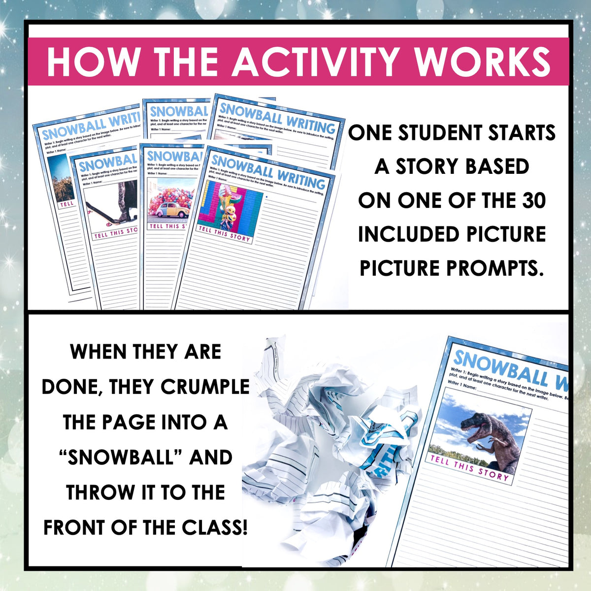 Writing Activity - Snowball Writing Collaborative Narrative Classroom ...