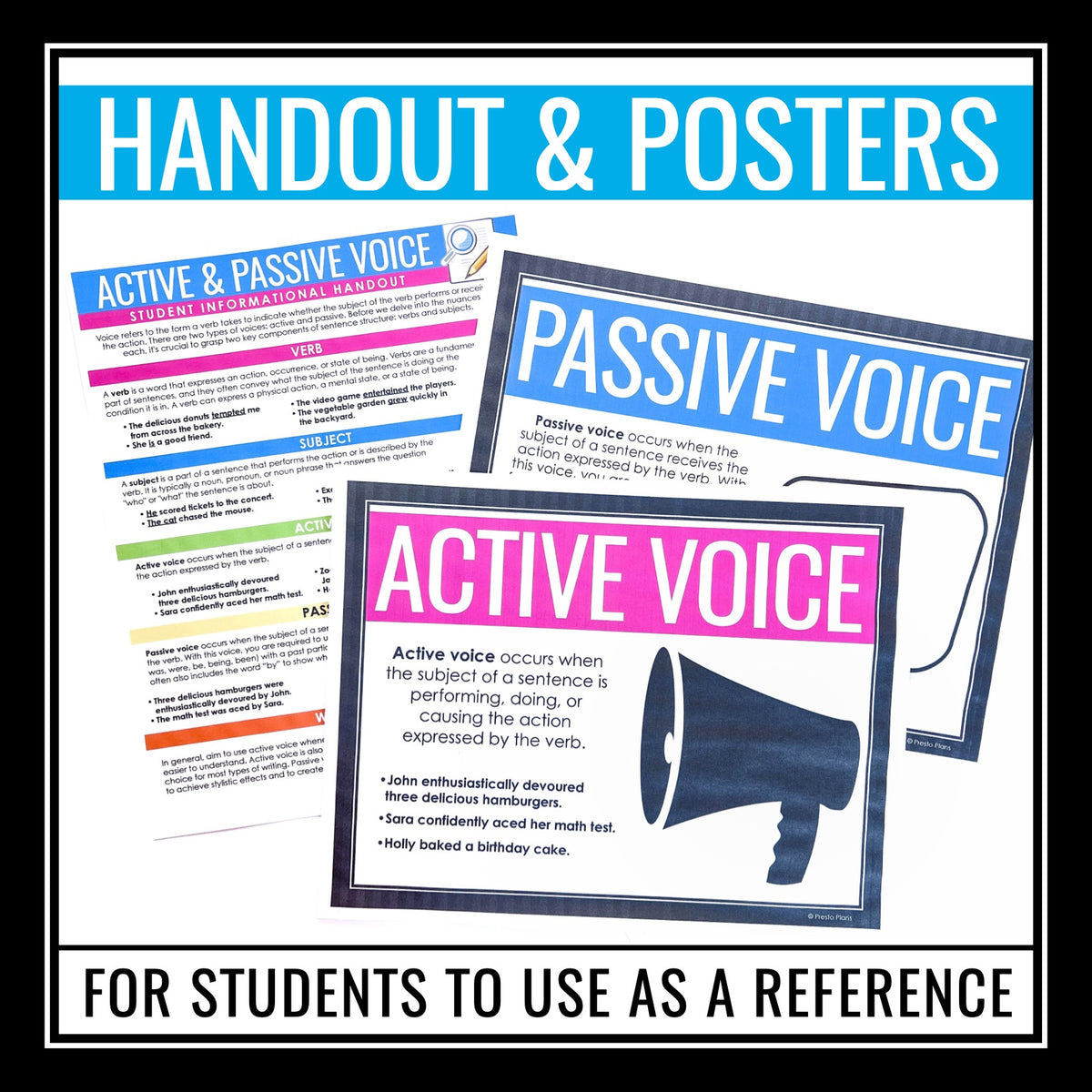 Active and Passive Voice - Presentation, Assignment, and Classroom Pos ...