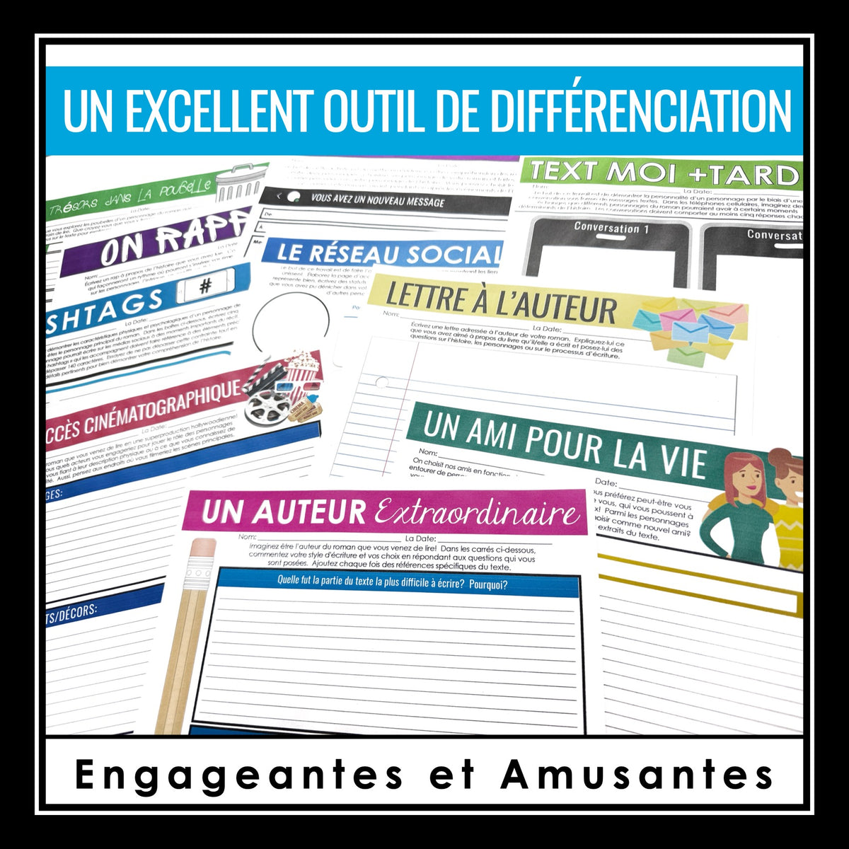 Activités et tâches créatives en lecture et écriture - French Reading ...