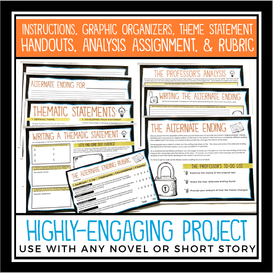 Write an Alternate Ending - Book Report Project for Any Novel or Short ...