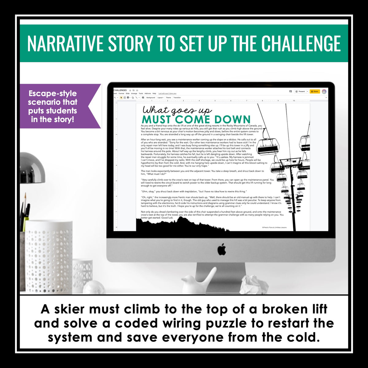 Antonyms Vocabulary Word Escape Room Digital Activity, Google Slides ...