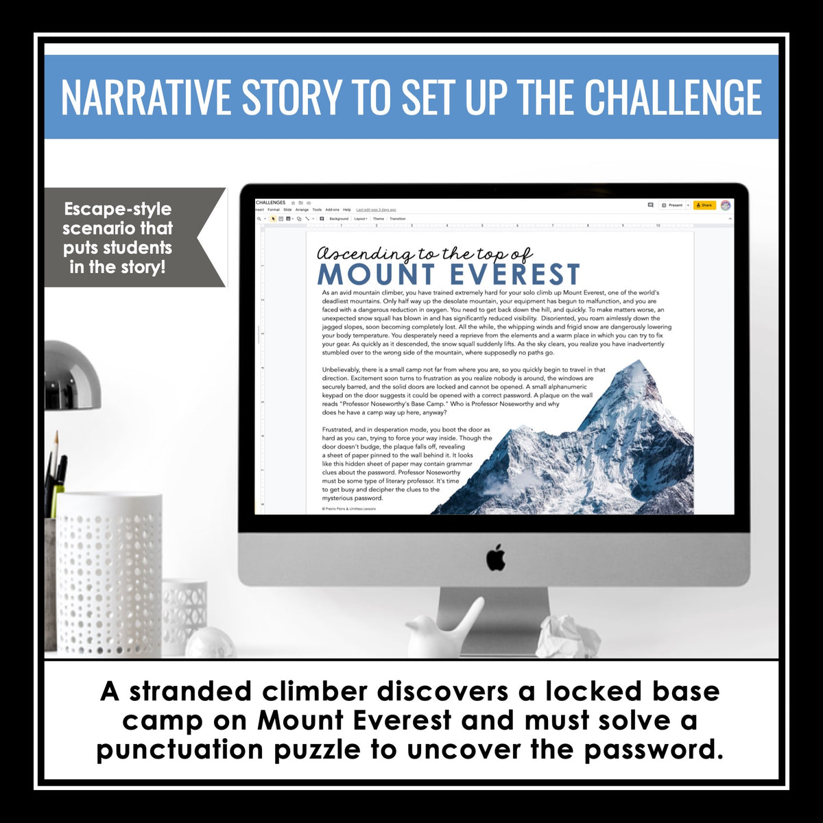 Apostrophes Escape Room Punctuation Digital Activity, Google Slides, a ...