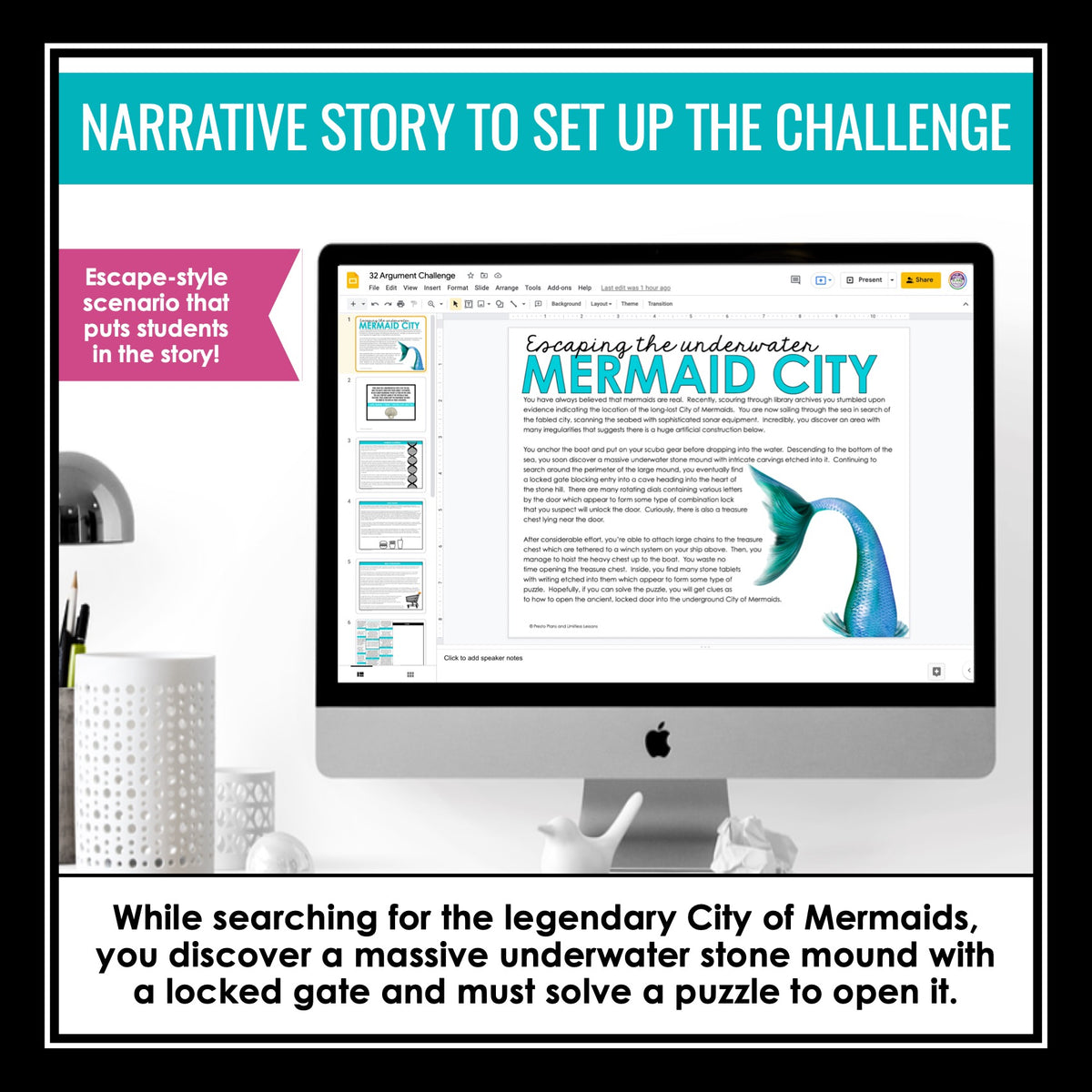 Argument Writing Introduction and Digital Escape Room Essay Reading Ac ...