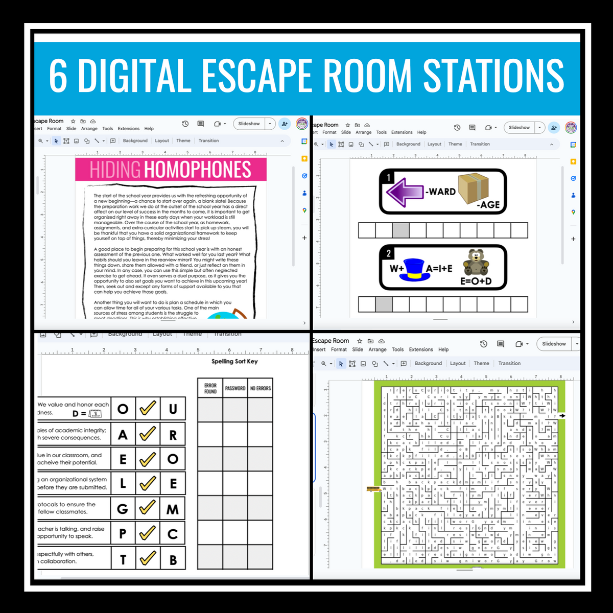 Digital Back to School Escape Room - Escape the School Bus Teambuilder ...