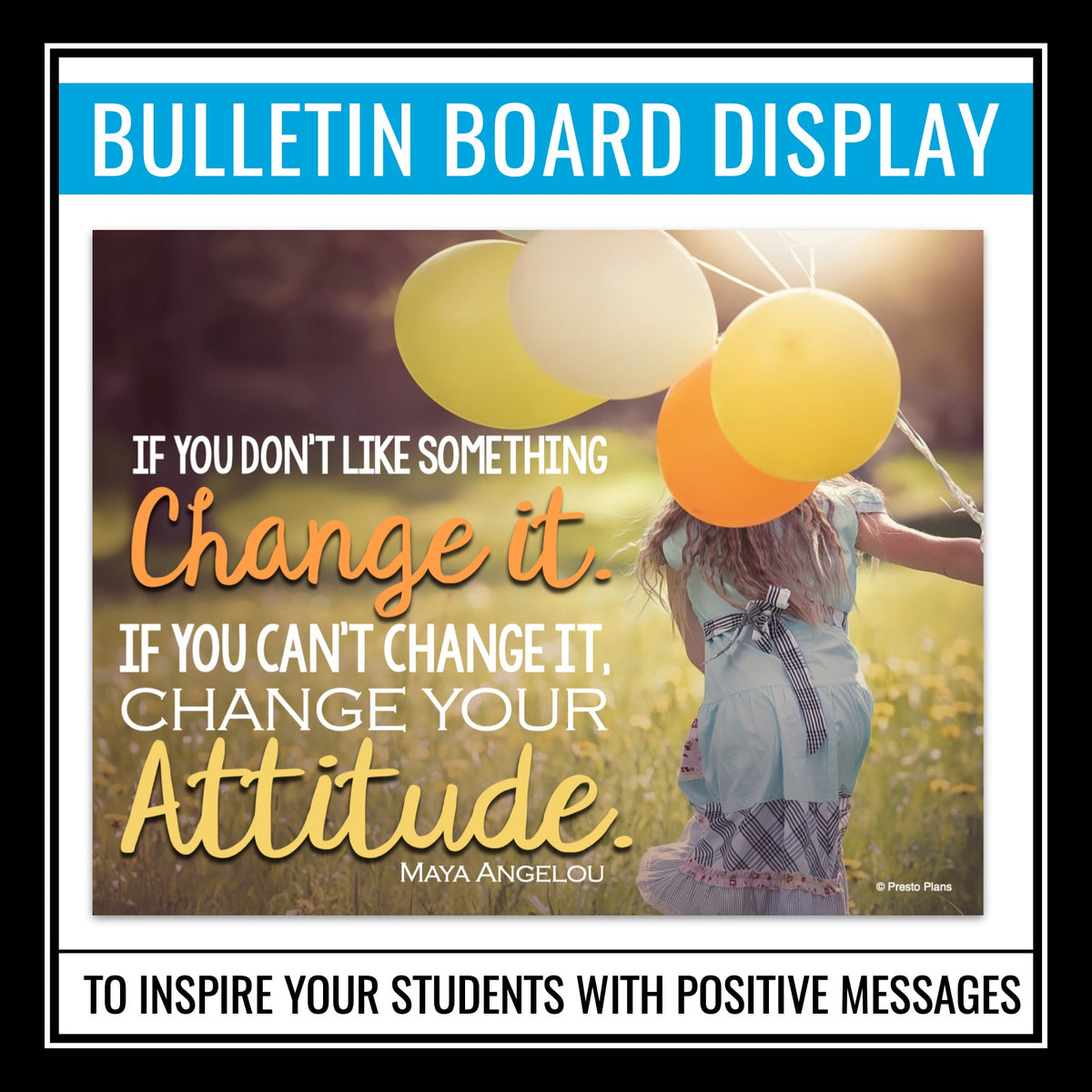 Back to School Posters - Positive Quotes Bulletin Board Classroom Disp ...