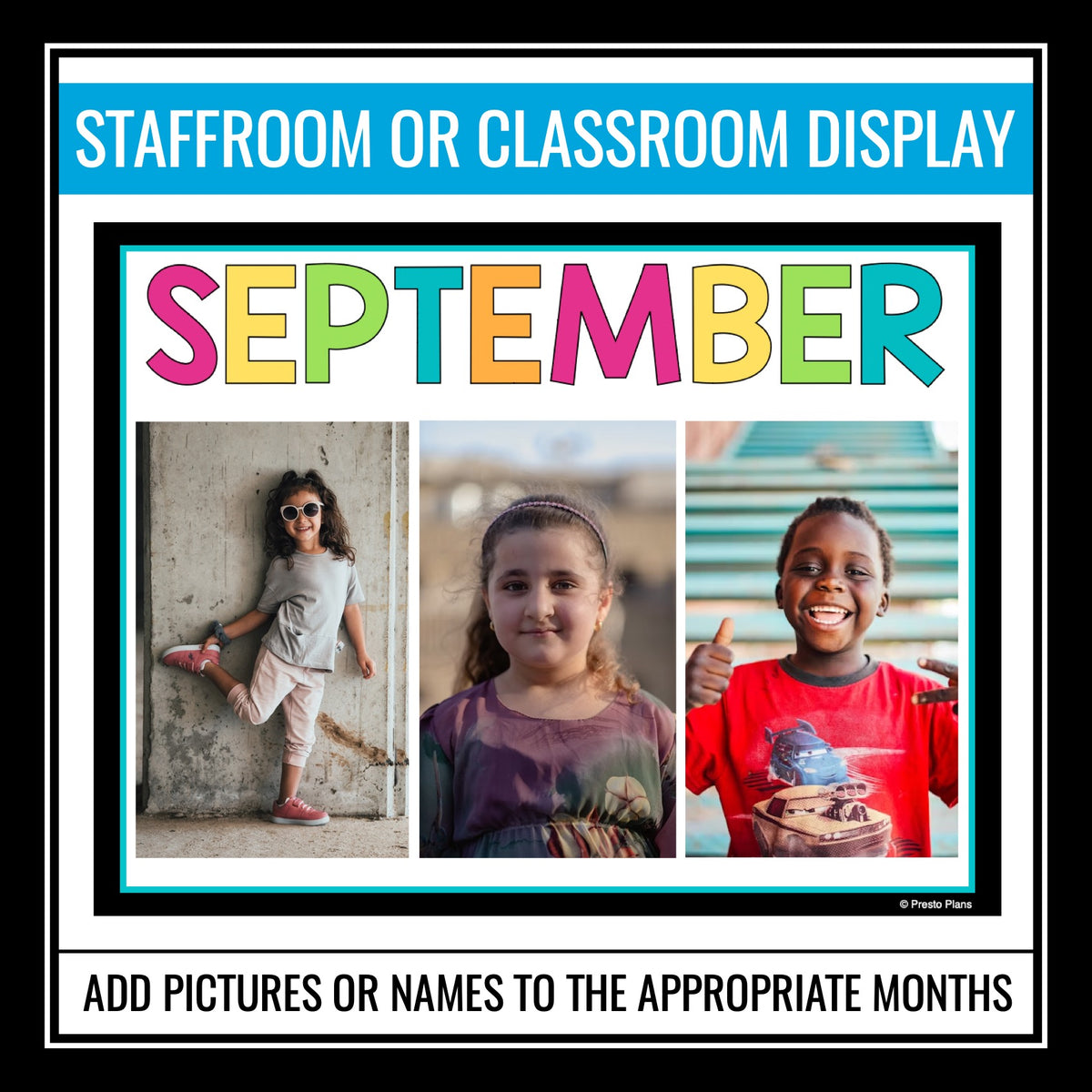 Birthday Board Bulletin Display - Classroom Decor Staff or Student Bir ...