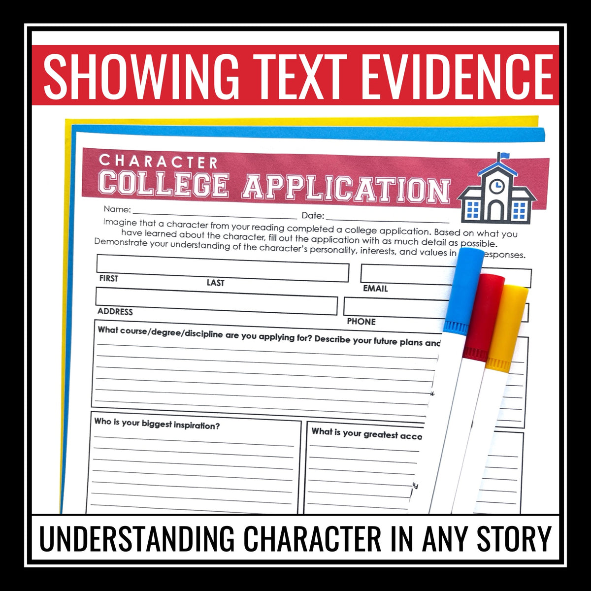 Character Analysis Novel Short Story Assignment - Writing a College Ap ...