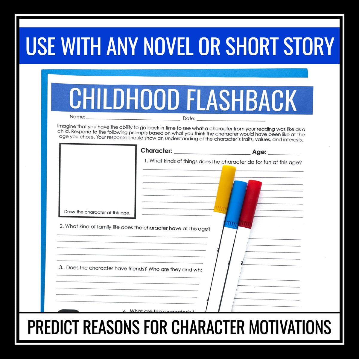 Character Analysis Assignment for Any Novel or Short Story - Childhood ...