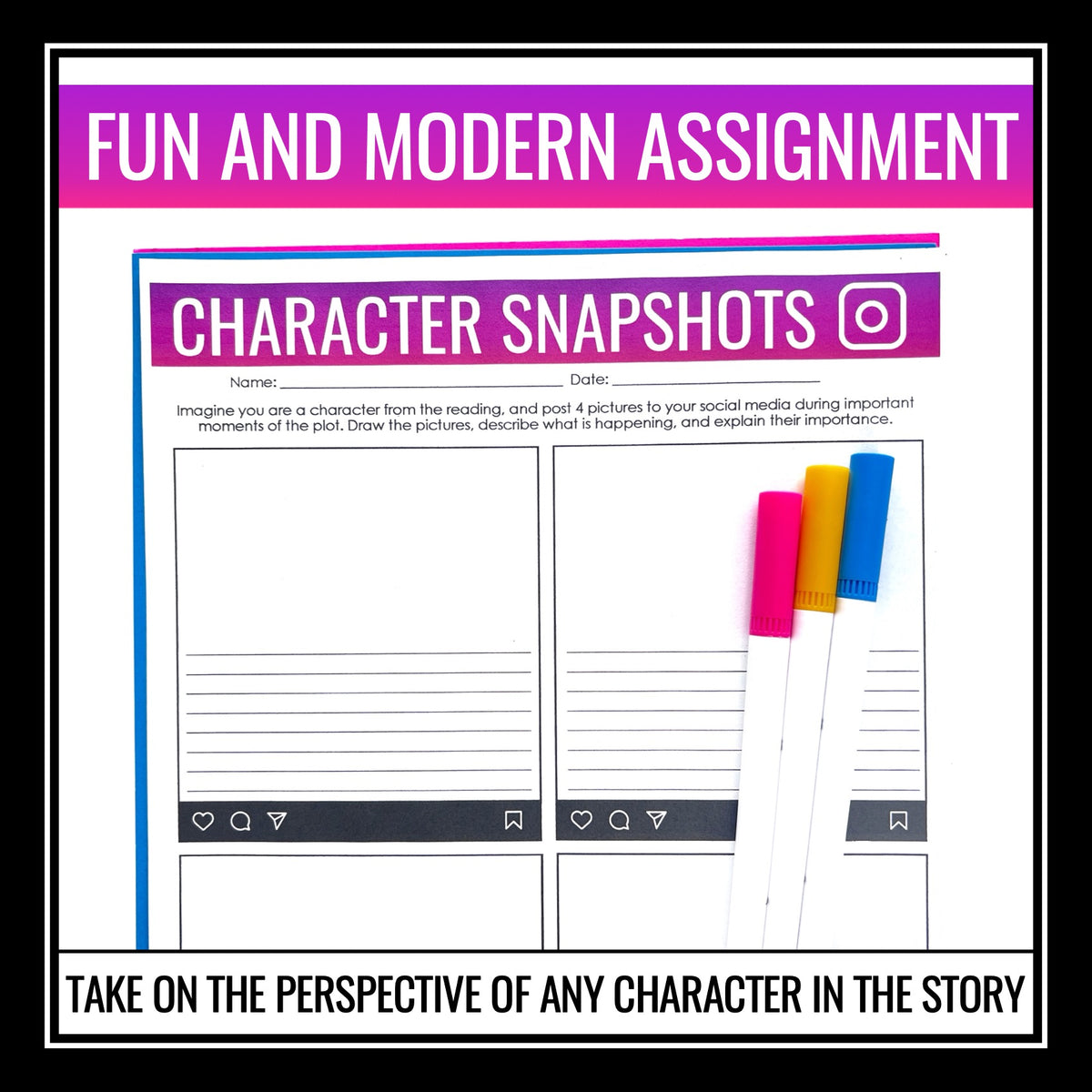 Character Analysis Assignment Any Novel or Short Story - Social Media ...