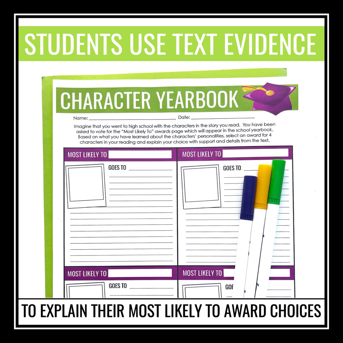 Character Analysis Assignment Any Novel or Short Story - Most Likely T ...