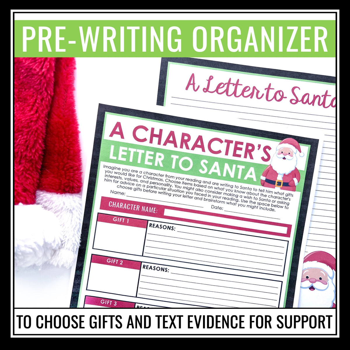 Christmas Writing Assignment for Novel or Short Story - Character Sant ...