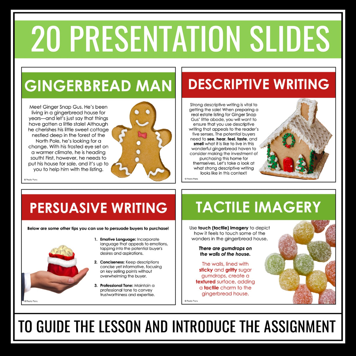 Christmas Descriptive Writing Activity – Gingerbread House Real Estate ...