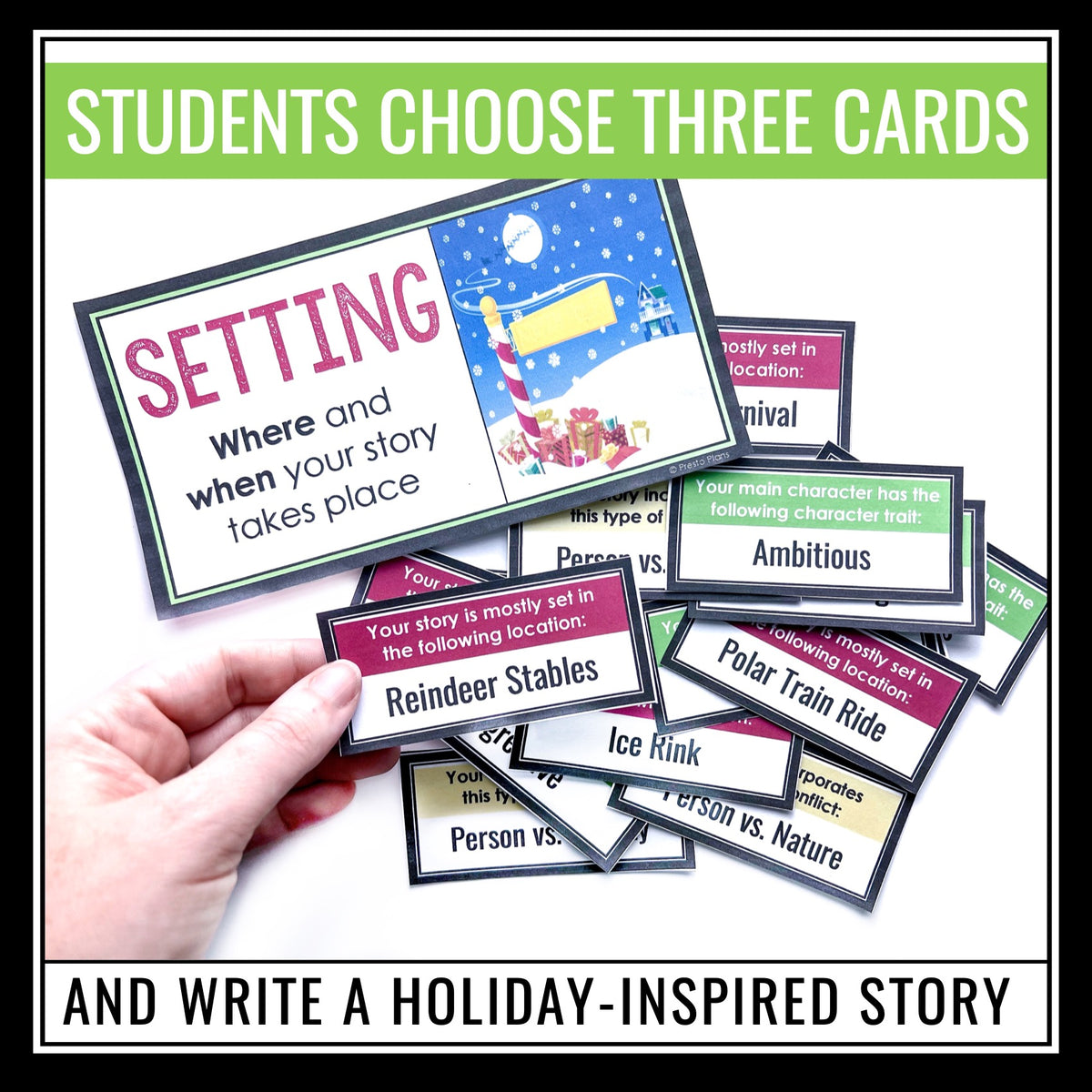 Christmas Writing Prompts - Narrative Writing Story Starters - Story E ...