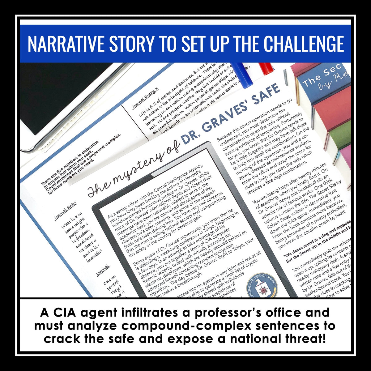 Compound-Complex Sentence Type Grammar Activity Escape Challenge, Slid ...