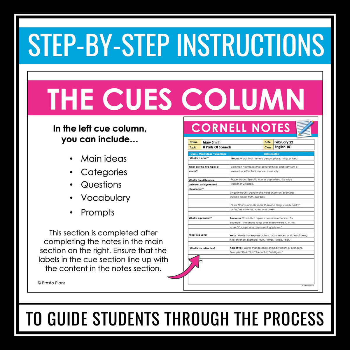 Cornell Notes Introduction - Presentation Slides & Cornell Note-Taking ...