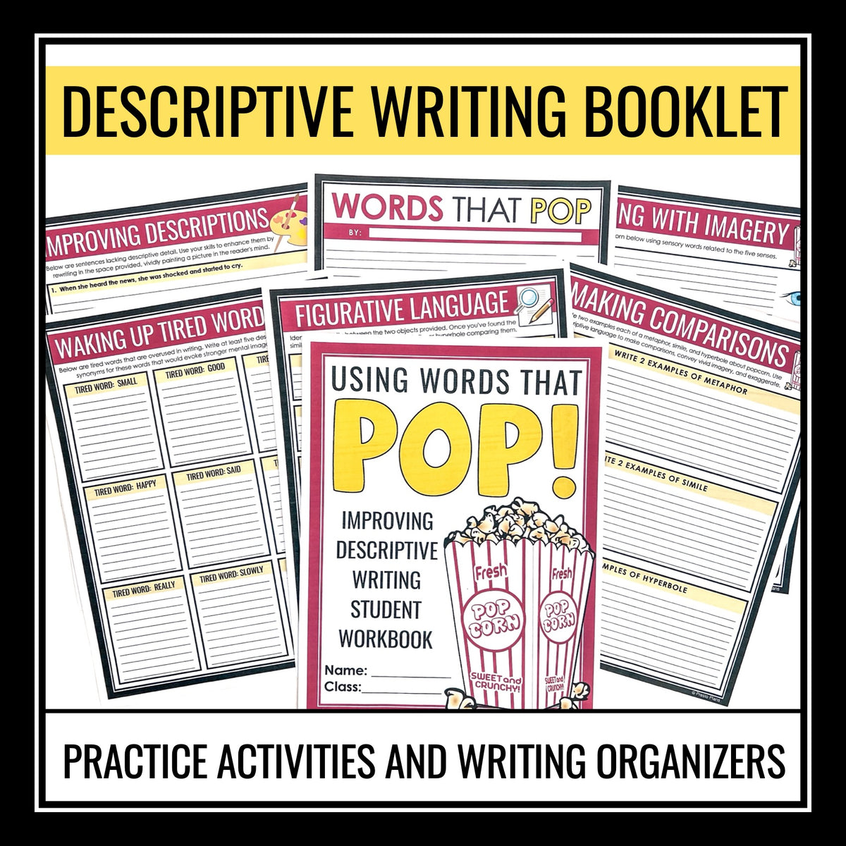 Descriptive Writing Activities - Imagery and Figurative Language Popco ...