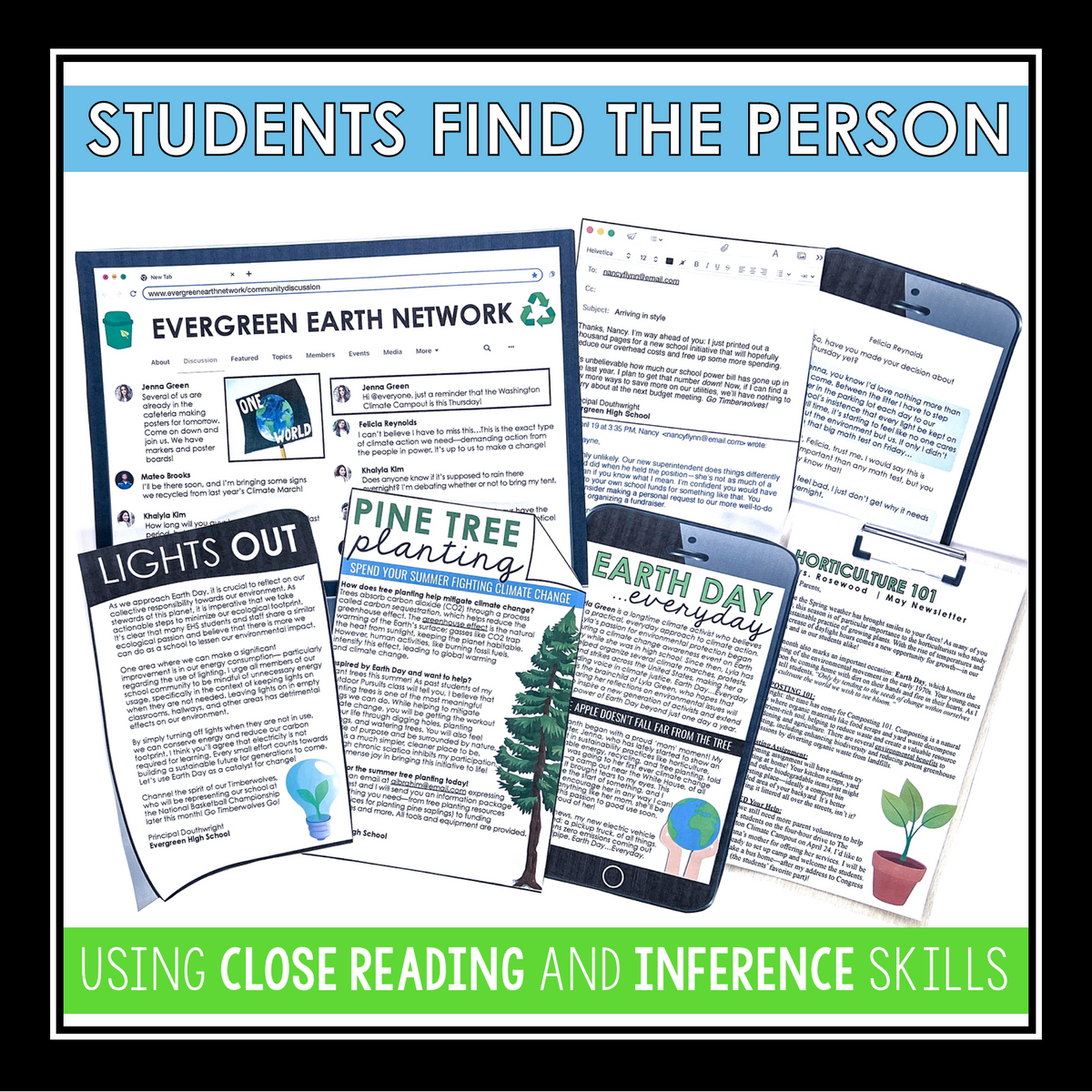 Earth Day Activity – Close Reading Environmental Inference Mystery For ...