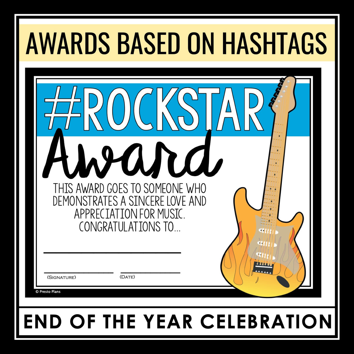 End of the Year Awards - Hashtag Edition Student Award Certificates ...