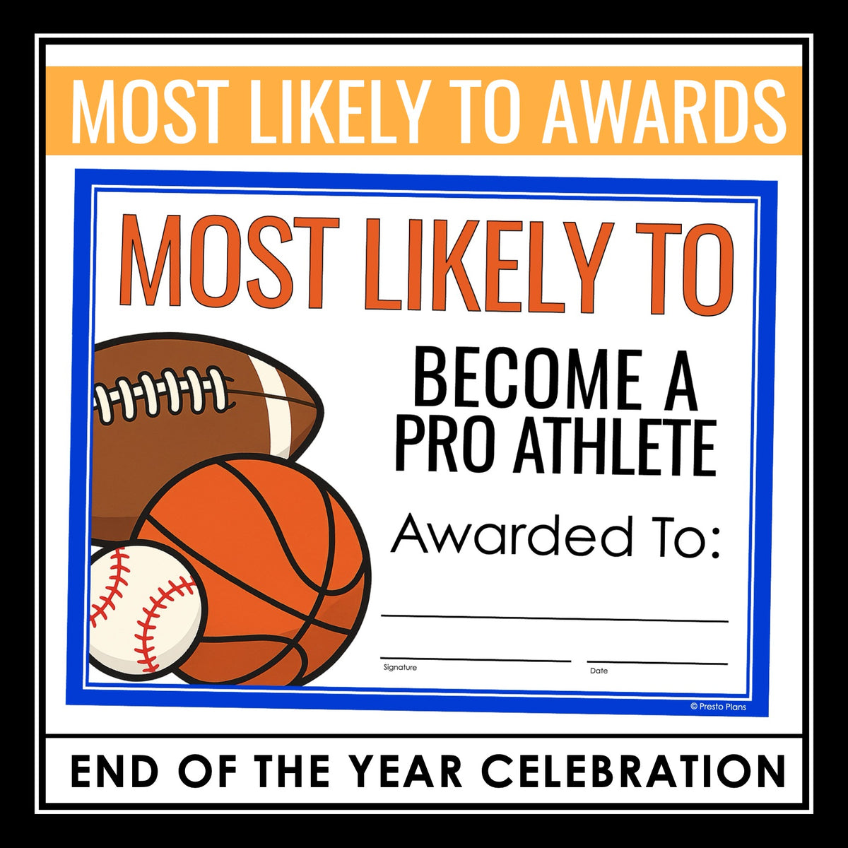 End of the Year Awards - Most Likely To Edition Student Award Certific ...