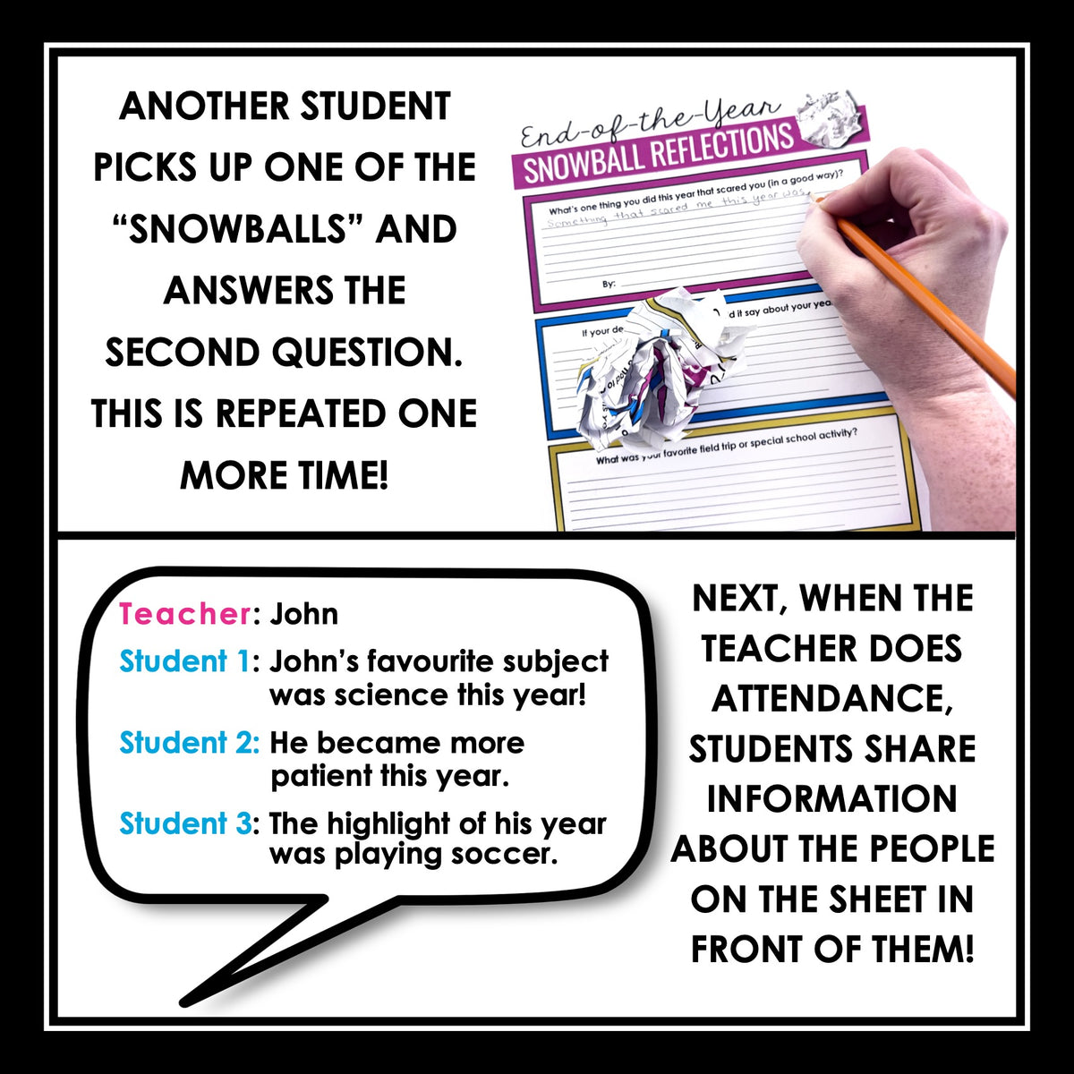 End of the Year Activity - Last Week of School Fun Snowball Writing As ...
