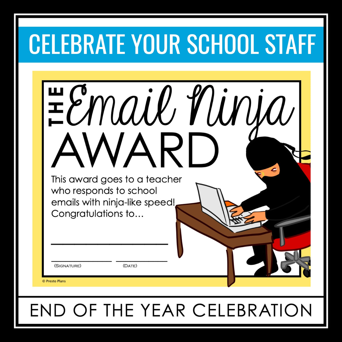 End of the Year Awards for Teacher or School Staff - Teacher Awards Ce ...