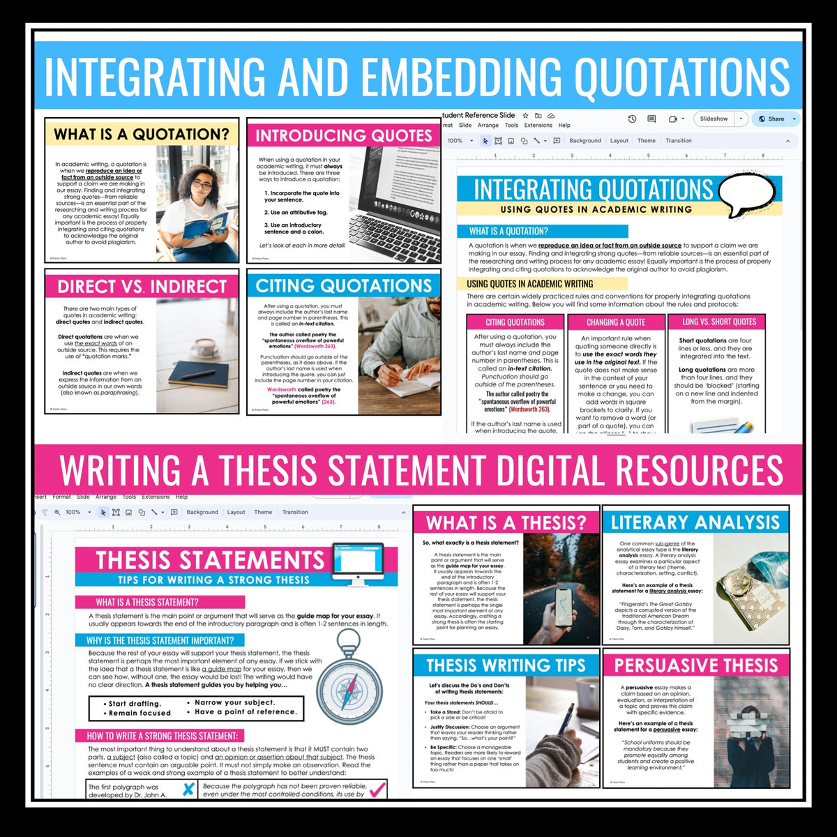 Essay Writing Unit - Google Slides, Graphic Organizers and Assignments ...