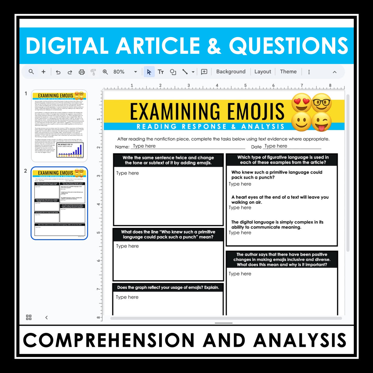 Nonfiction Reading Comprehension Digital Article & Activities History ...