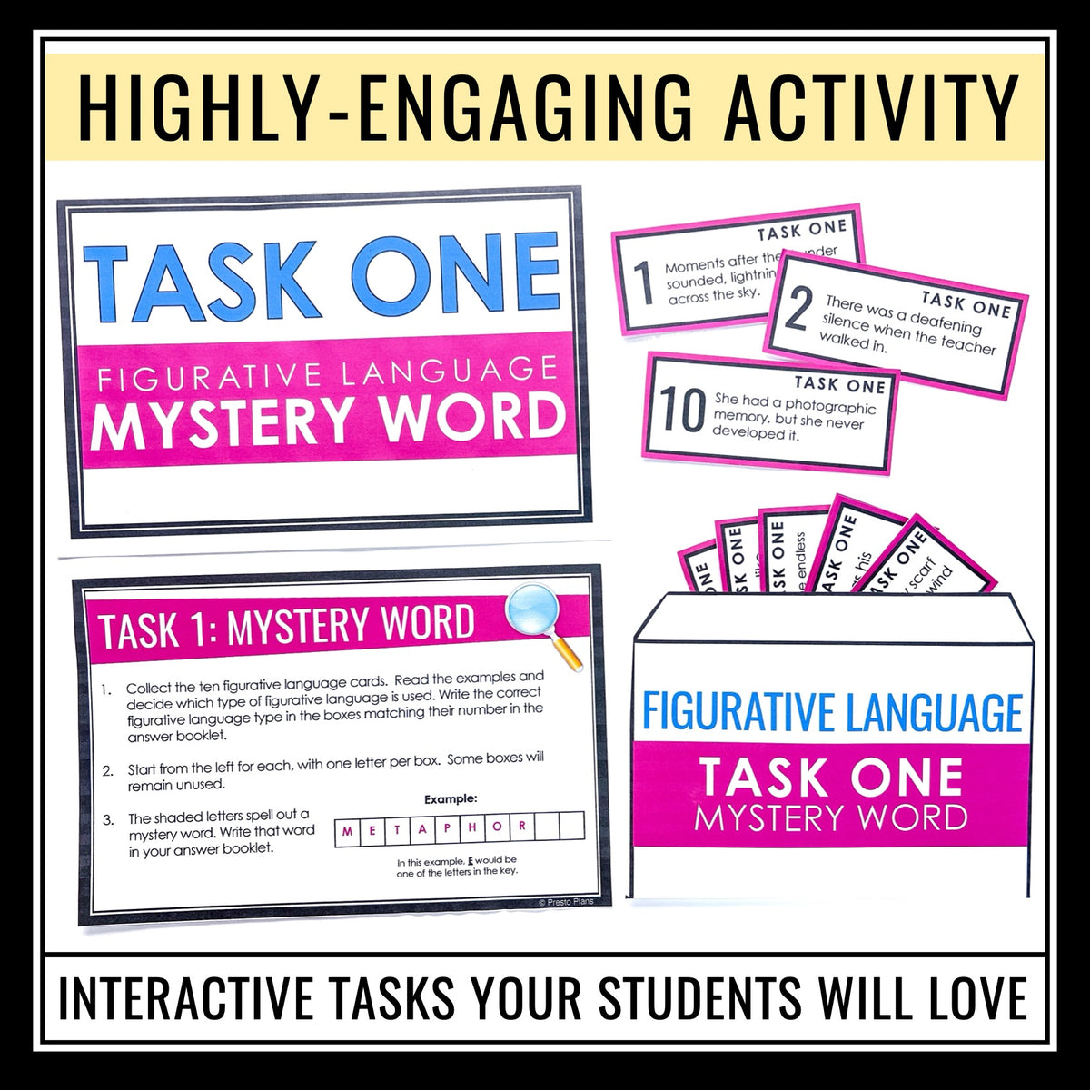 Figurative Language Escape Room Activity - Literary Devices Breakout R ...