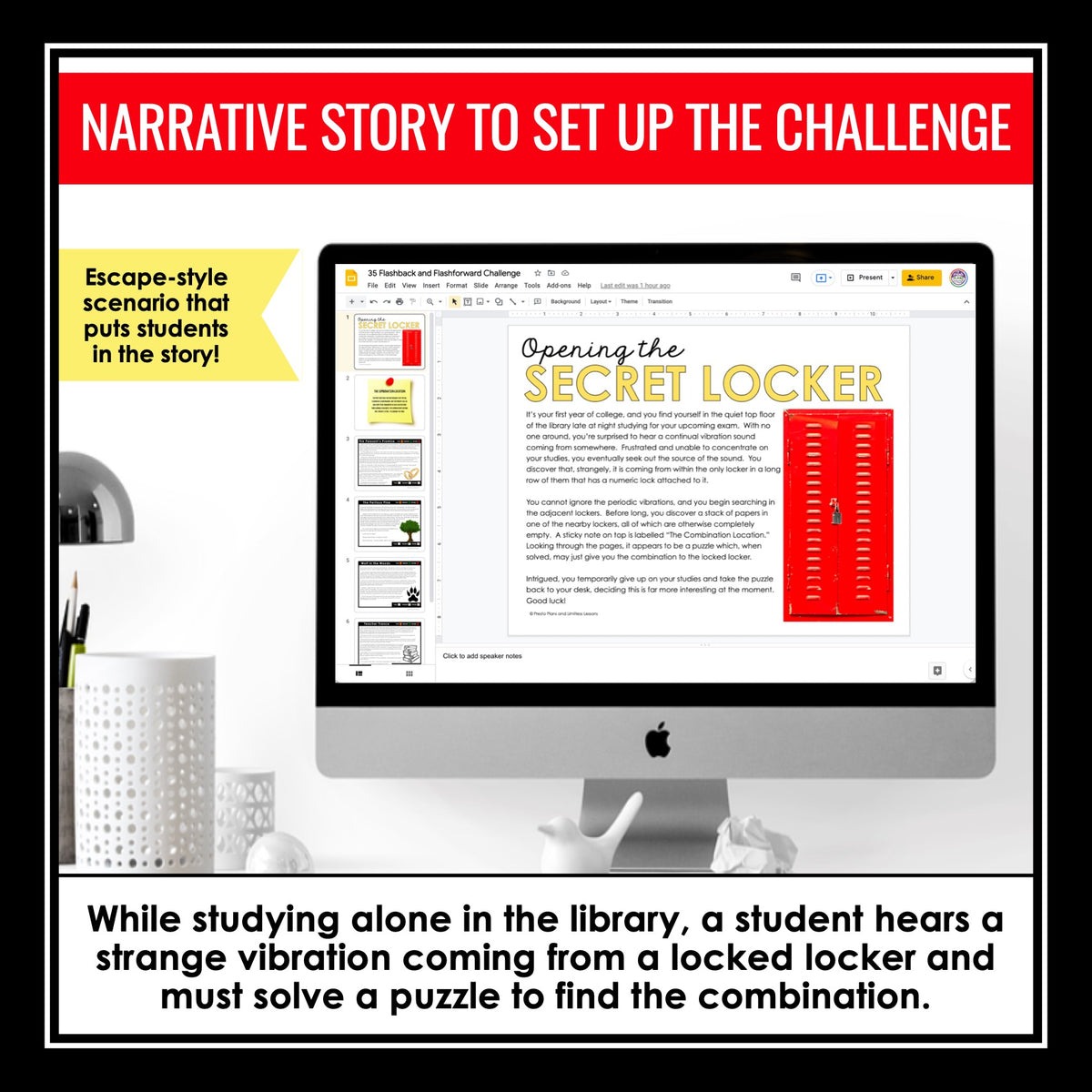 Flashback and Flashforward Presentation & Digital Escape Room Reading ...