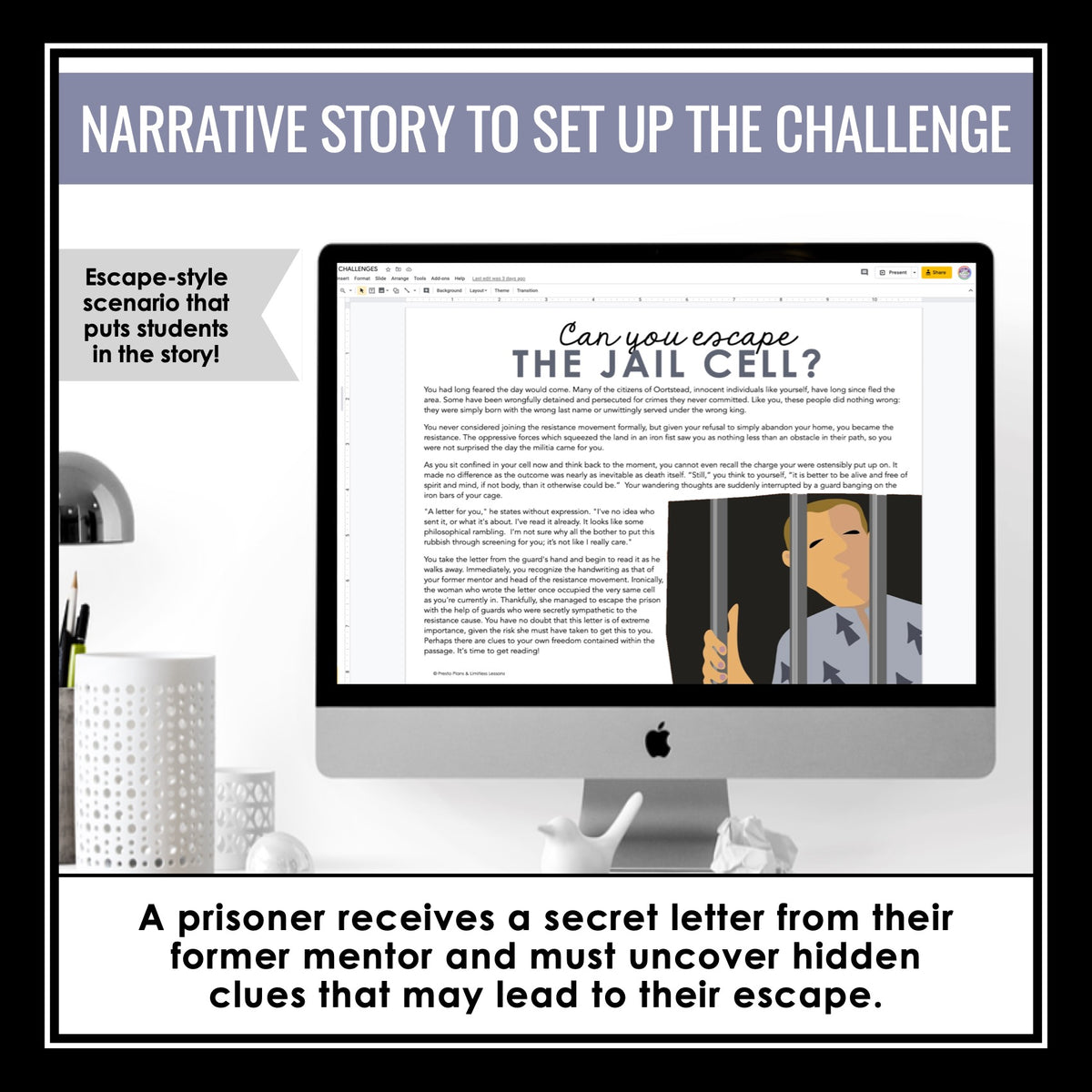 Sentence Fragments Escape Room Digital Activity, Google Slides, and Qu ...
