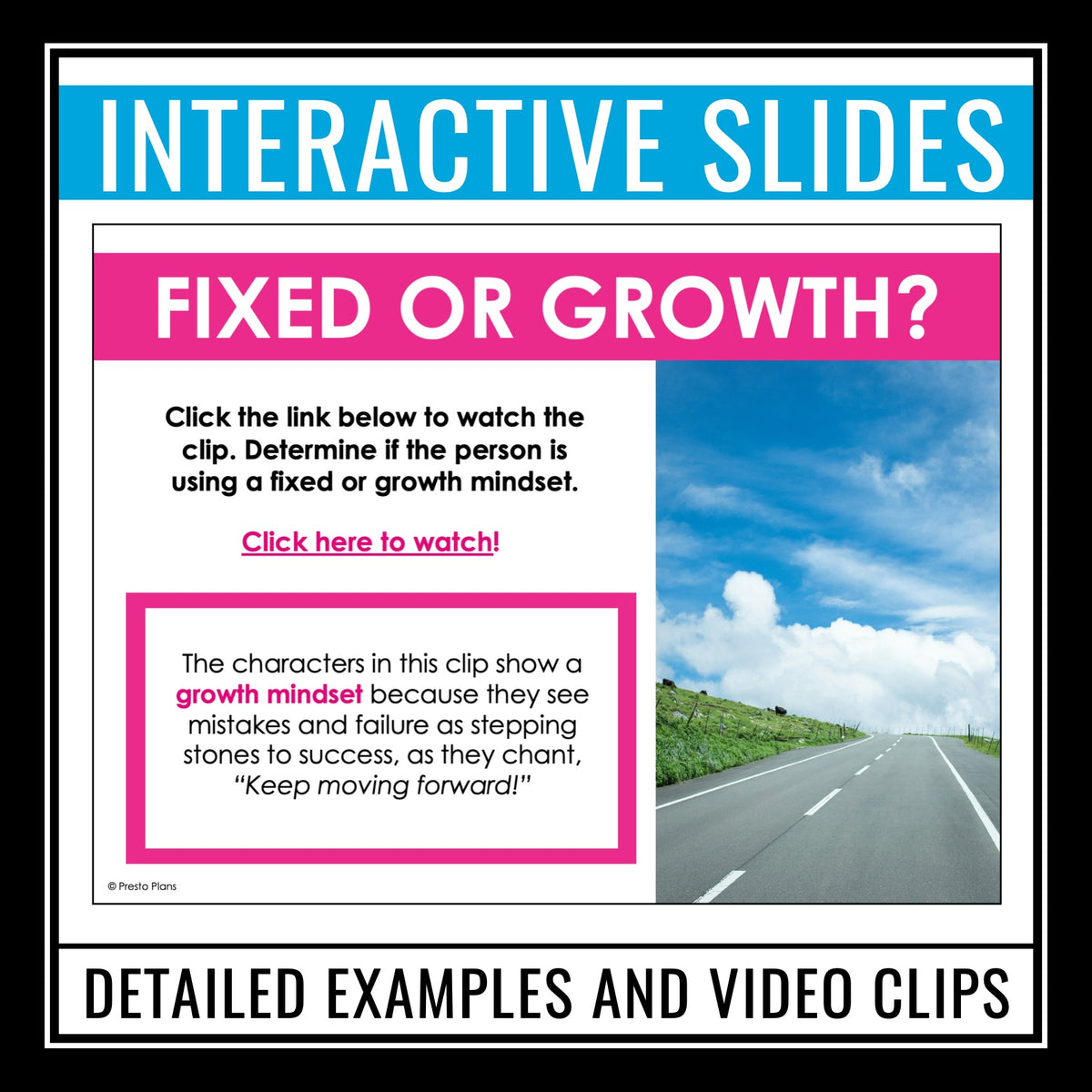 Growth Mindset Introduction Lesson - Presentation and Growth Mindset H ...