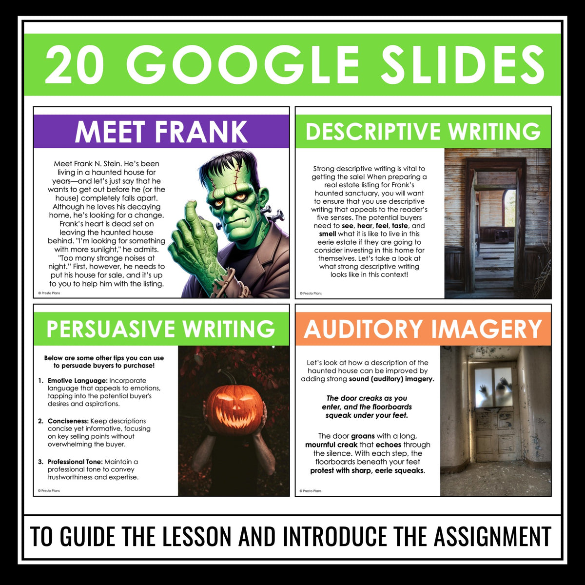 Descriptive Writing Activity Sell a Haunted House - Creative Digital A ...