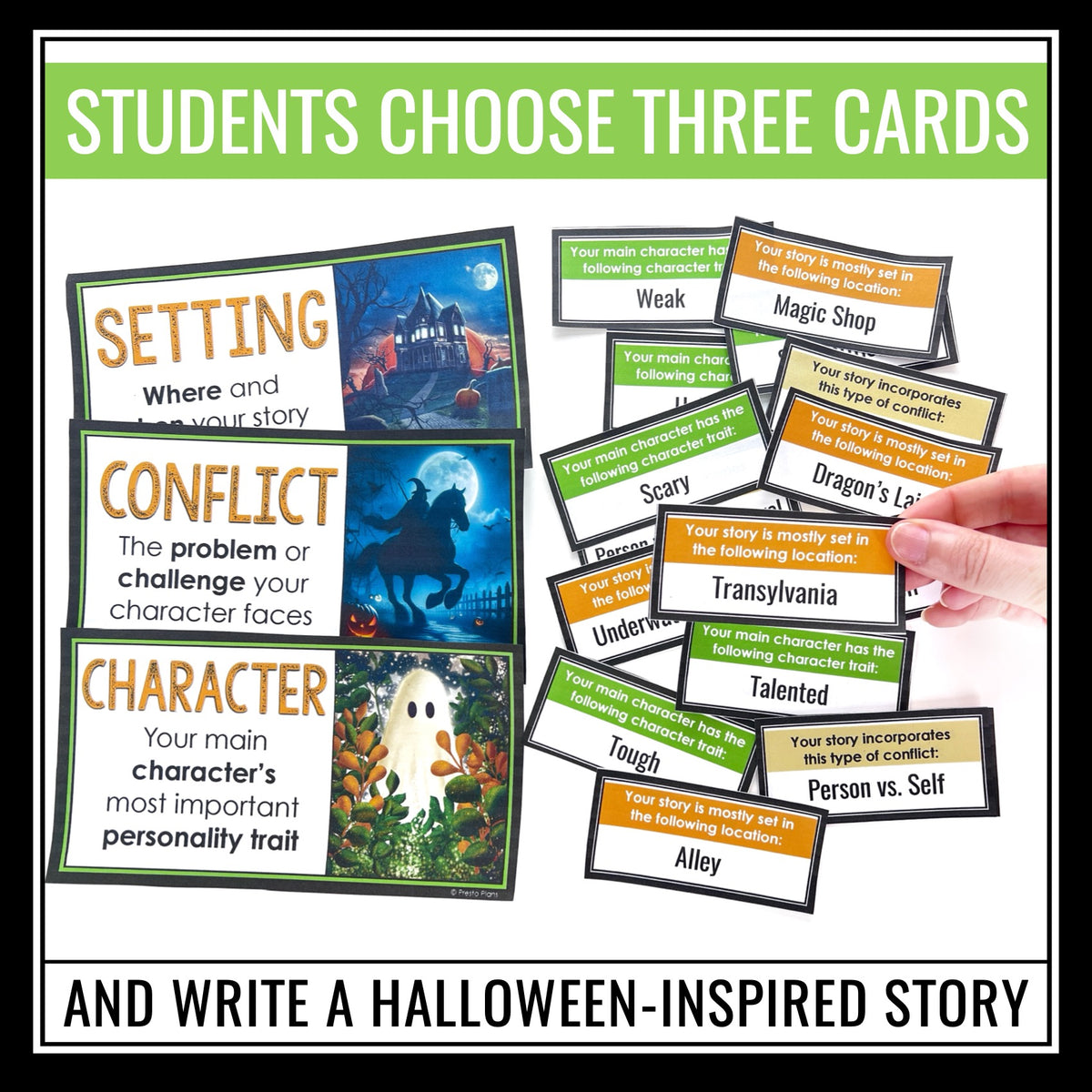 Halloween Writing Prompts - Narrative Writing Story Starters - Story E ...