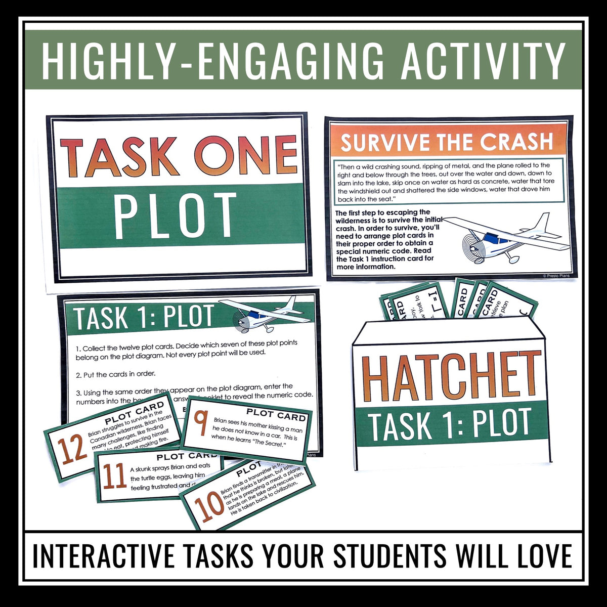 Hatchet Escape Room Novel Activity - Breakout Review for Gary Paulsen ...