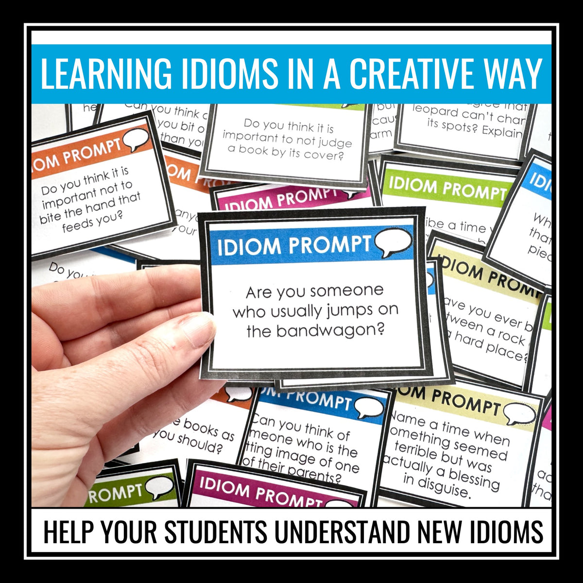 Idiom Discussion or Writing Prompts - Creative Prompts Using Idioms ...