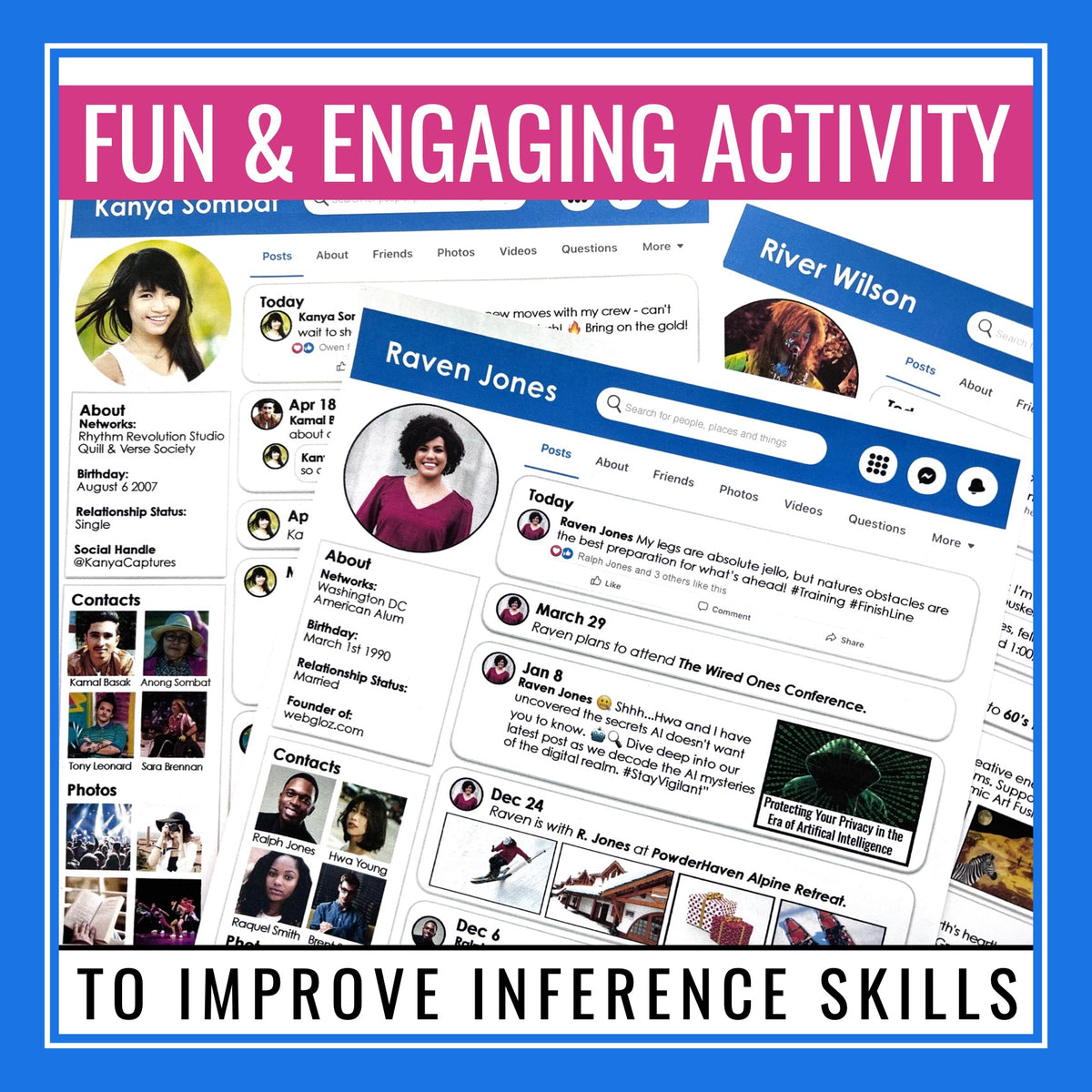Inference Activity - Making Inferences on Social Media Reading Assignm ...