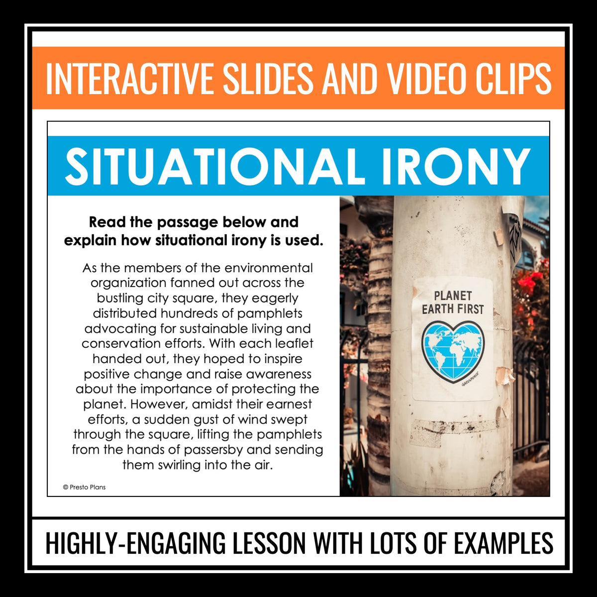 Irony Introduction - Presentation & Assignment Verbal Dramatic Situati ...