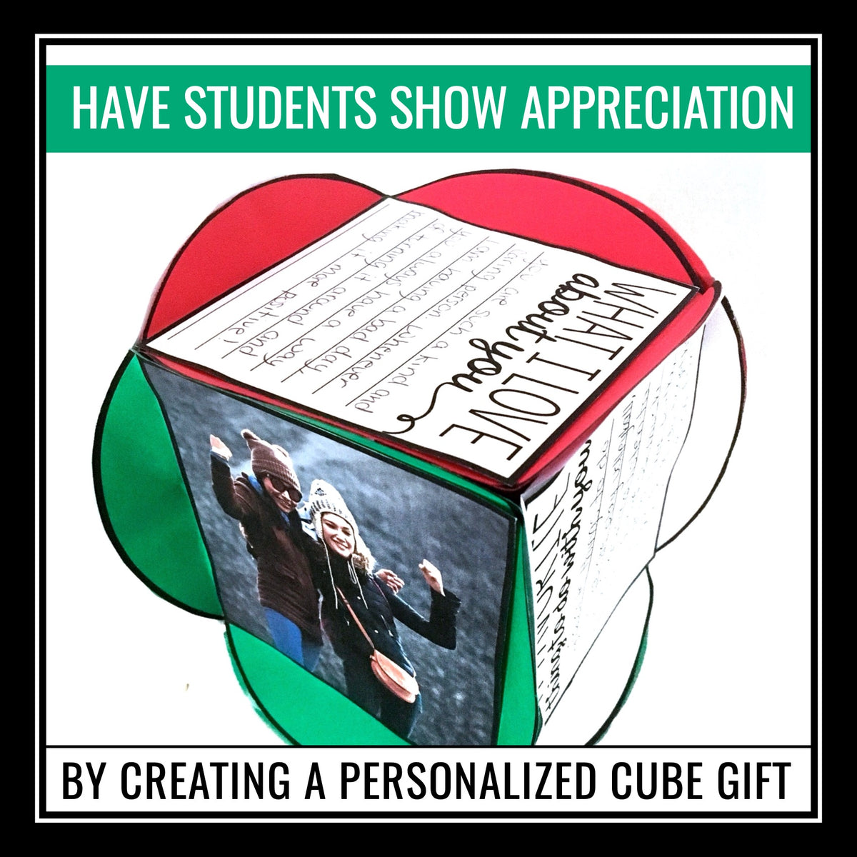 Christmas Writing Activity Kindness Cube - Creative Gift Hands On Assi ...
