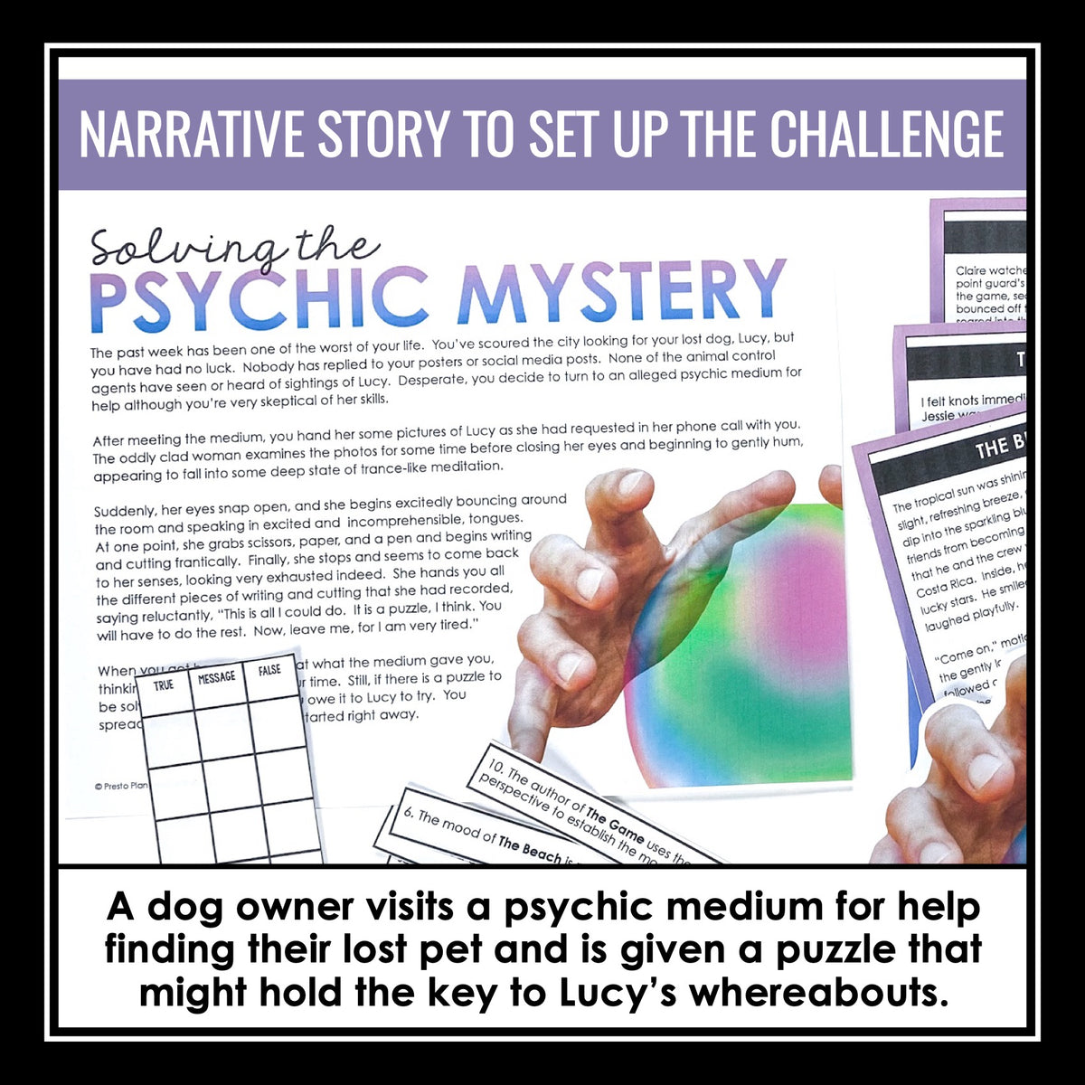 Mood Literary Device Presentation and Fiction Escape Room Reading Acti ...