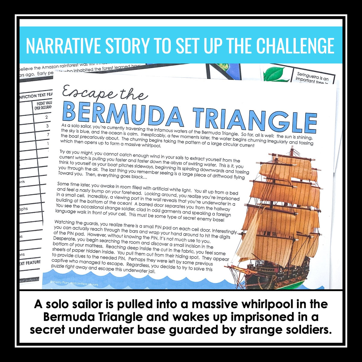 Nonfiction Text Features Presentation & Escape Room Reading Activity G ...