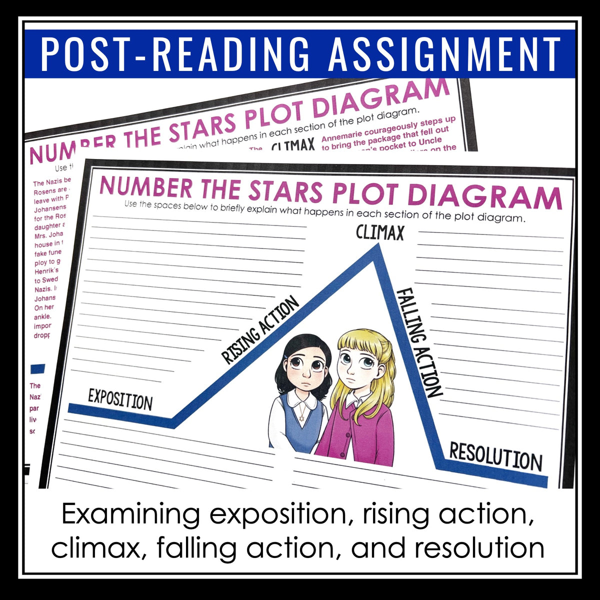 Number the Stars Plot Diagram Assignment - Analyzing Plot Structure ...