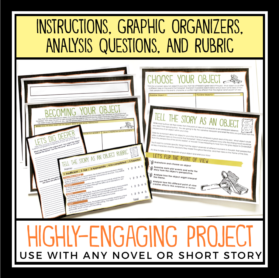 Point of View Writing Assignment - Novel or Short Story Book Report Pr ...