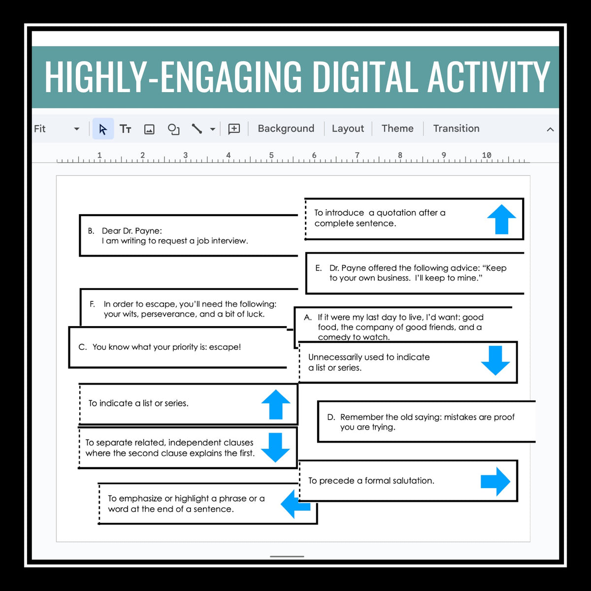 Punctuation Escape Room Bell Ringers - Comma, Semi-Colon, Apostrophe ...